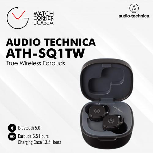 Jual Audio Technica ATH-SQ1TW / SQ1 TW True Wireless Bluetooth Earbuds TWS - Black - Kota ...