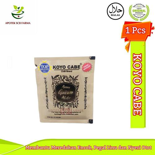 Jual Koyo Cabe Sachet (10 Lembar) - Meredakan encok, pegal linu dan ...