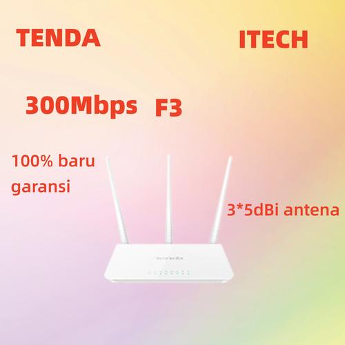 Jual Tenda F3 WiFi router+WISP+access point+extender 3 Antena tenda ...