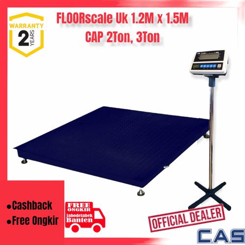 Jual Timbangan lantai industri, Floor scale CAS HDI uk 1.2M x 1.5M kap ...