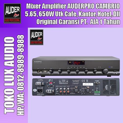 Jual Mixer amplifier AUDERPRO CAMBRIO 5-65 650W untuk cafe kantor hotel ...