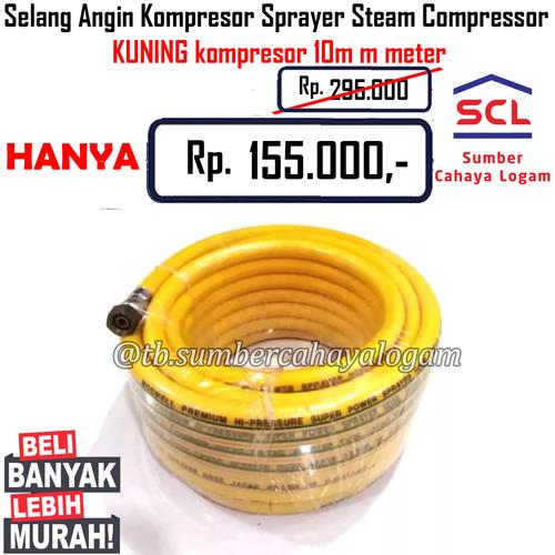 Jual Selang Angin Kompresor Sprayer Steam Compressor KUNING kompresor ...
