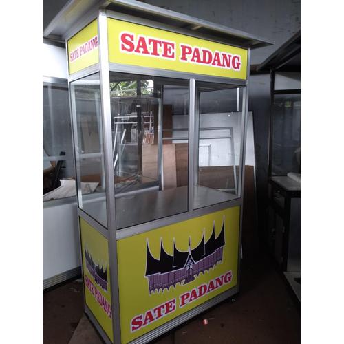 Jual Gerobak Aluminium Sate Padang Murah Kuat Gratis Branding Alumun ...