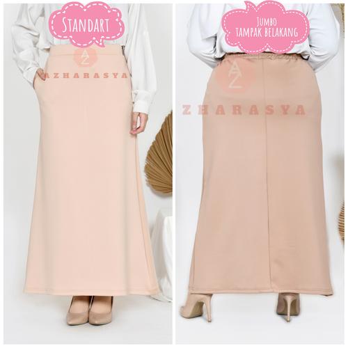 Jual rok model A panjang bahan scuba premium (muat BB 45-95kg) - Hitam ...