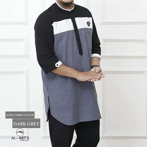 Jual gamis pria kurta 3 warna lengan 3/4 katun kurta three colour by ...