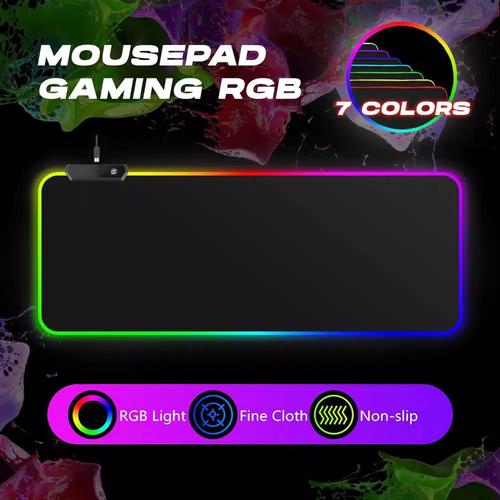 Jual Alas Mouse Gaming RGB Mouse Pad Gaming XL LED RGB USB Cable High ...
