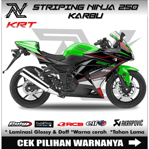 Promo Striping Ninja 250 Karbu Sticker List Variasi Ninja Karbu Stock ...