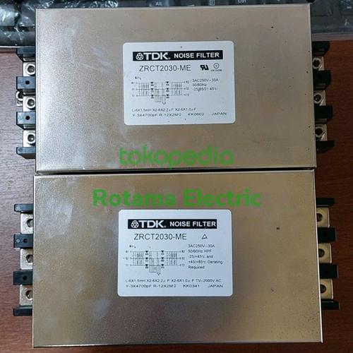 Jual NOISE FILTER 3PHASE 30A 250V EMI FILTER 3P 30A 250V TDK ZRCT2030 ...