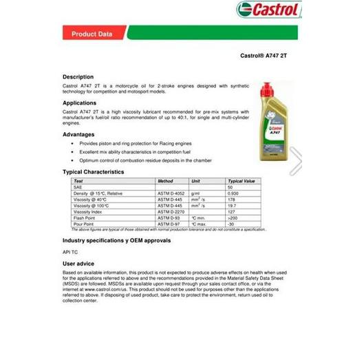 Jual OLI CASTROL A747 CASTROL 747 ORIGINAL FRANCE - Jakarta Barat ...