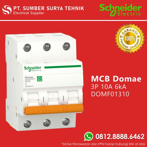 Jual MCB 3P 10A 6kA DOMF01310 Domae Saklar Mini Circuit Breaker Schneider - Jakarta Pusat - Toko ...