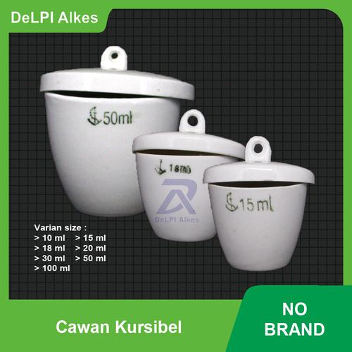 Jual Cawan Kursibel Porselin Crucible Porcelain 10 15 18 20 30 50 100 ...