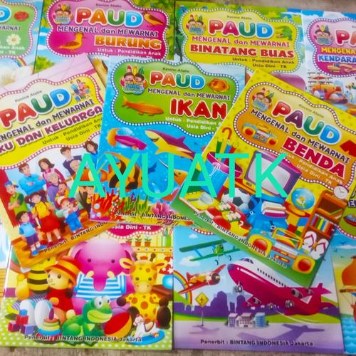 Jual Buku Mewarnai / Coloring book anak /Menggambar / Untuk Anak PAUD ...