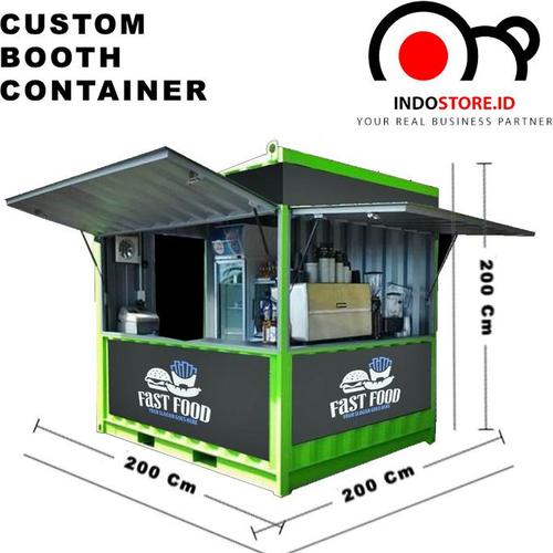 Jual Custom Booth Semi Container/ Kontainer Makanan Minuman 2m x 2m ...