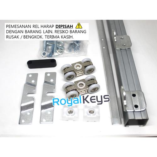 Promo Rel Pintu Geser Sliding Sleding Roda Gantung 2.1 Meter 210 cm J4 ...