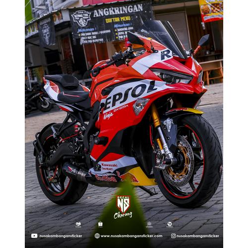 Jual Stiker Kawasaki Ninja ZX 25R Repsol Oren - Graftac, Glossy Kilap ...