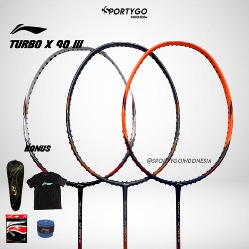 Jual Raket Lining TURBO X 90 III Badminton Original - Full Paket, Dk ...