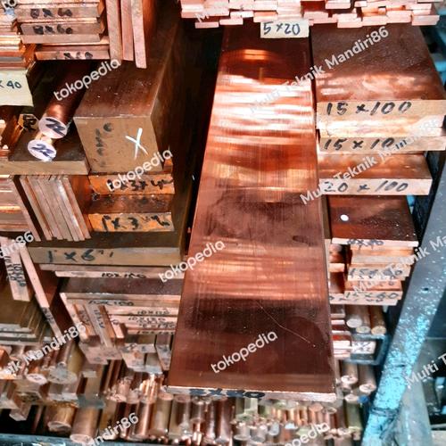 Jual Plat Tembaga Busbar 10 mm x 50 mm x 100 mm - tembaga murni ...