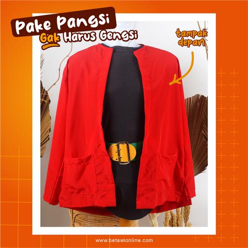 Promo Pangsi Silat / Pakaian Silat Betawi Dewasa - Merah, L - Jakarta ...