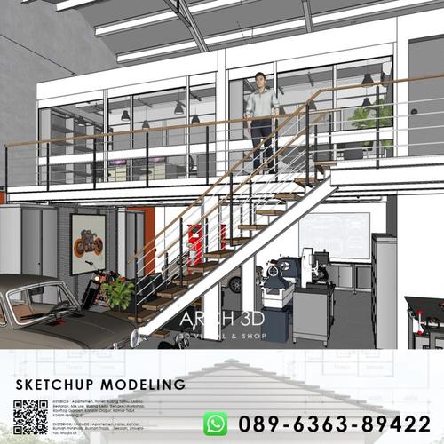 Jual Jasa 3D sketchup Workshop Desain - Jakarta Selatan - Arch3D Shop ...