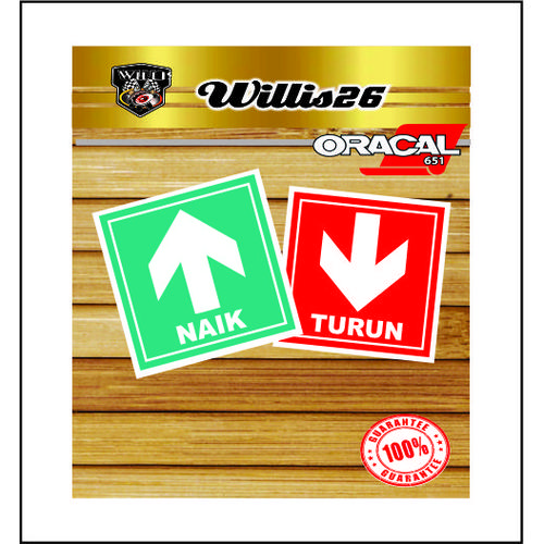 Jual Stiker Panah Anak Tangga Naik Turun - Merah - 8x8cm, HIJAU NAIK ...