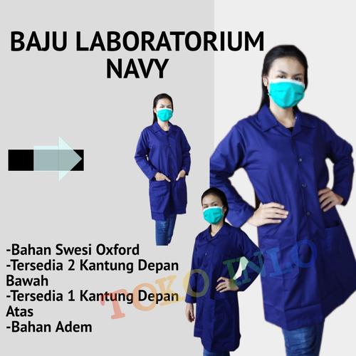 Jual Baju Laboratorium NAVY/Jas Laboratorium NAVY/Jas Praktikum/Baju ...