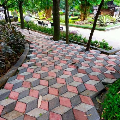 Jual Paving block Conblock tiga berlian Hidrolik paving tiga dimens SNI ...
