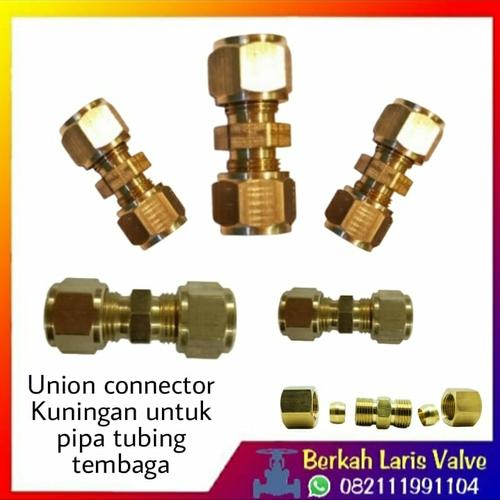 Jual Union Connector Kuningan Untuk Pipa Tubing Tembaga 8mm×8mm - Jakarta Barat - BERKAH LESTARI ...