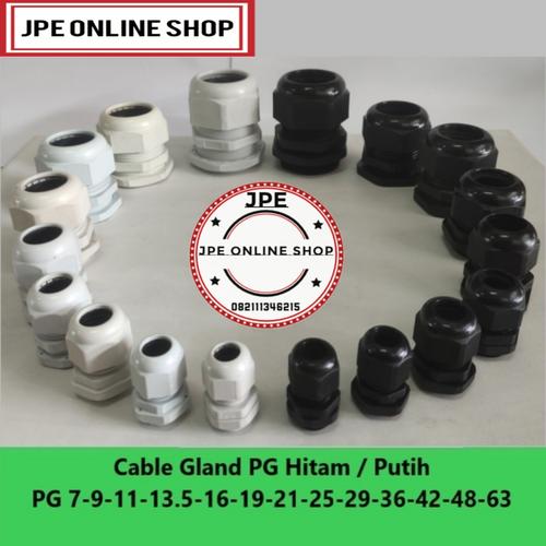 Jual Kabel Gland / Cable Gland PG-13.5 For Kabel 6 - 12 mm - Putih ...