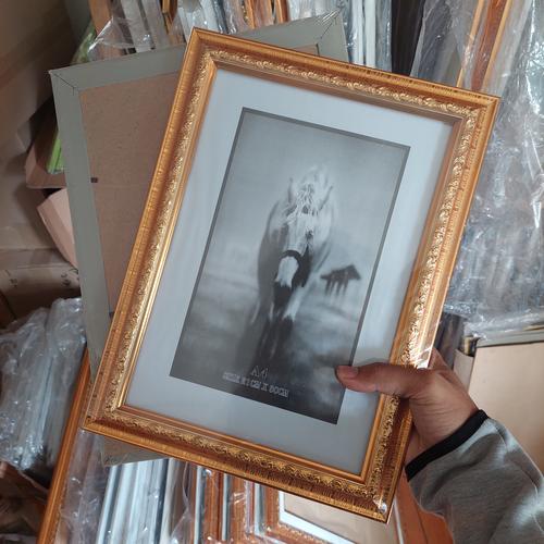 Promo Frame / Bingkai Foto Sertifikat A4 21x30cm Gold Ukir 3cm ...