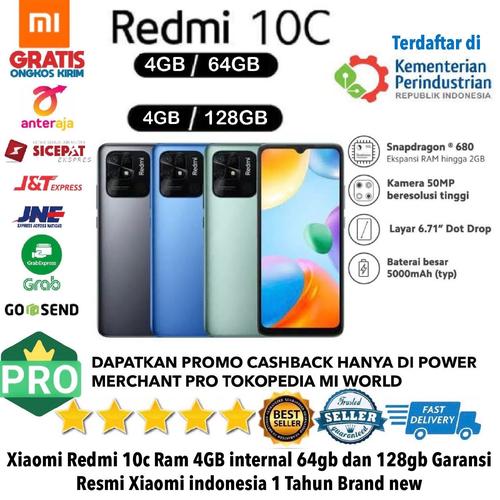 Jual Xiaomi Redmi 10c 4gb/128gb 4/128 4gb/64gb 4/64 redmi 10 c RESMI BARU - Hijau, 4gb/128gb ...