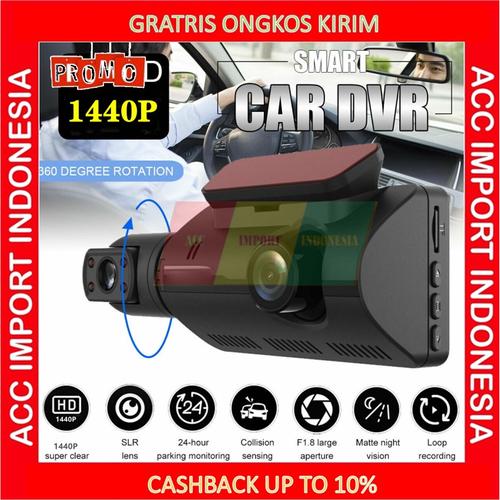 Promo Kamera Mobil Car Camera Dash Cam Night Vision 170 Angle 1440P G ...