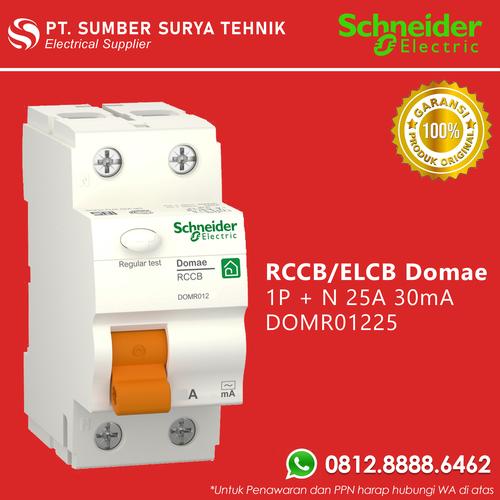 Jual ELCB 1P+N 25A 30mA DOMR01225 RCCB 2P Domae Saklar Proteksi Schneider - Jakarta Pusat - Toko ...