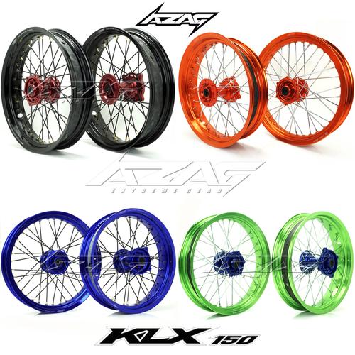 Jual VELG SET SUPERMOTO KLX 150 SCARLET TROMOL CNC - Kota Bandung ...