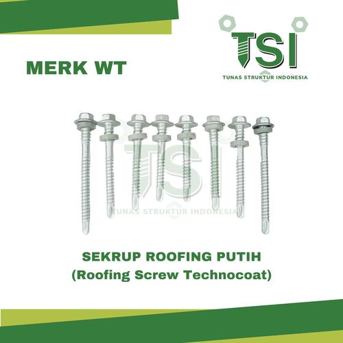 Jual SEKRUP ROOFING PUTIH | Roofing Screw Stainless | Baut Baja Ringan ...