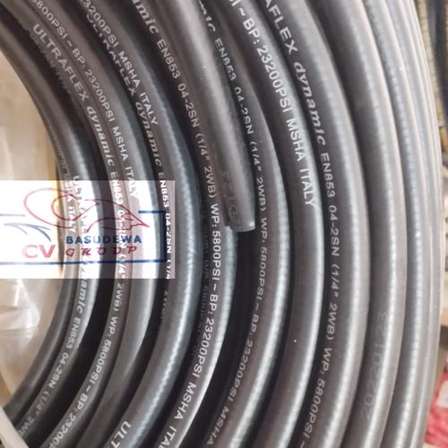 Jual ULTRAFLEX SELANG HIDROLIK R2 1/4" (SMOOTH TYPE)/ULTRAFLEX HYD HOSE ...