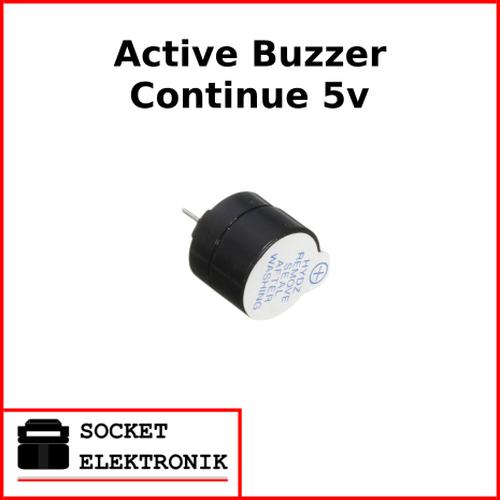 Jual Active Buzzer 5V. Bunyi Continue. 4-8 Volt. - Kota Bandung - socket elektronik | Tokopedia