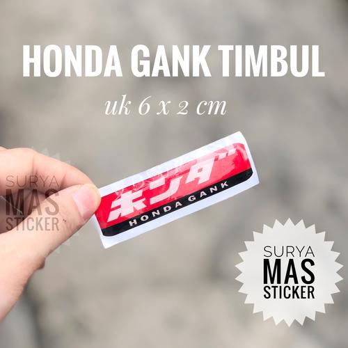 Jual stiker logo honda gank timbul emblem esp filter box cvt motor ...