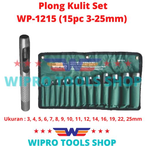 Jual Betel Plong Kulit Punch Hole Set 15Pc (3-25mm) WP-1215 WIPRO ...