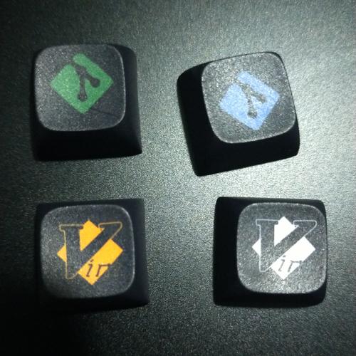 Jual Keycaps Artisan Github Vim clone Oblivion Keycaps - Putih, Vim ...