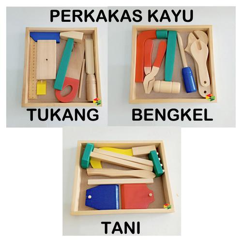 Jual Alat Peraga Edukasi Perkakas Alat Tukang Bengkel Mainan Kayu Anak ...
