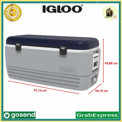 Jual Igloo Cooler Box Maxcold 120 Qt - Abu-abu / cooler box besar ...
