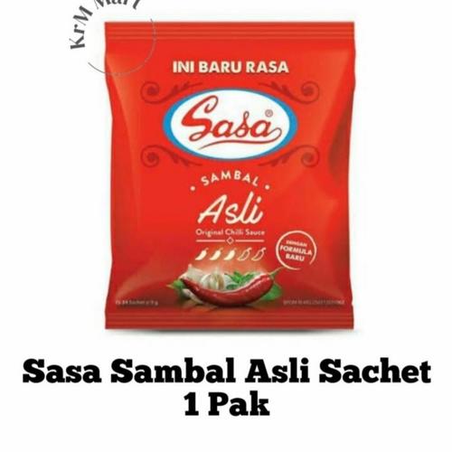 Jual SASA SAOS SAMBAL ASLI & TOMAT sachet ( 24pcs x @10 gr ) - Saos ...
