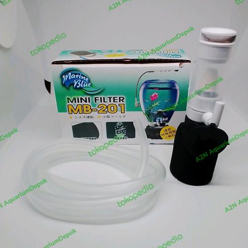 Jual Mini Filter MB-201Marine blue tanpa pompa Aerator aquarium - Kota ...