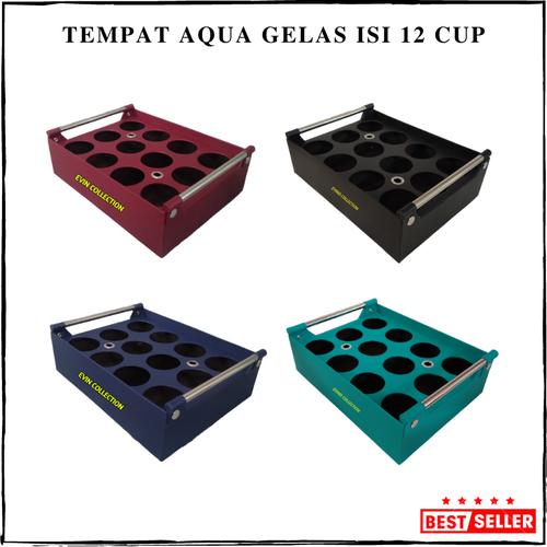 Jual Tempat Aqua Gelas Isi 12 Keranjang Air Cup Mineral - Hitam, Kotak ...