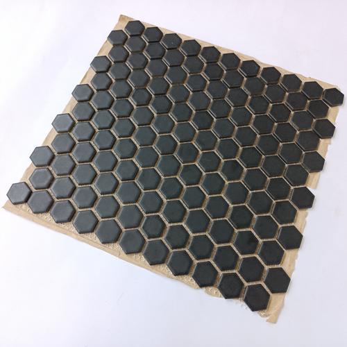 Jual Keramik Dinding Dapur Hexagonal Hitam Doff Type HEX1022 Kuda Laut ...