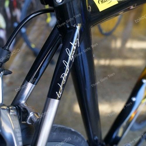 Jual Cutting Sticker Sepeda David Lynskey Signature Vinyl Oracal ...