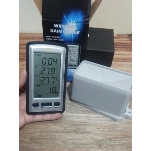 Promo Rain Meter Gauge Wireless Rain Gauge Meter with in / out ...