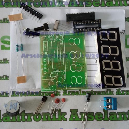 Jual DIY Kit Mikrokontroler AT89C2051 4 Bits Digital Clock Module - Kab ...