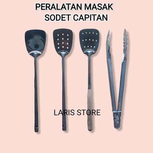 Jual SODET SPATULA CAPITAN STAINLESS KAYU / SODET CAPITAN MASAK ...