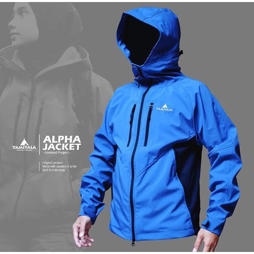 Jual Alpha softshell jacket / jaket gunung / jaket biru / jaket outdoor - M - Jakarta Timur ...